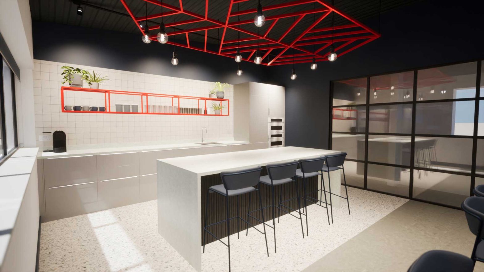 Midland Structures Workplace Design - Copper & Ash