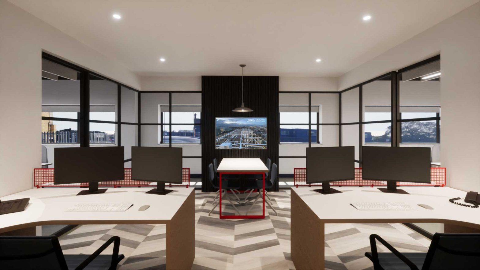 Midland Structures Workplace Design - Copper & Ash