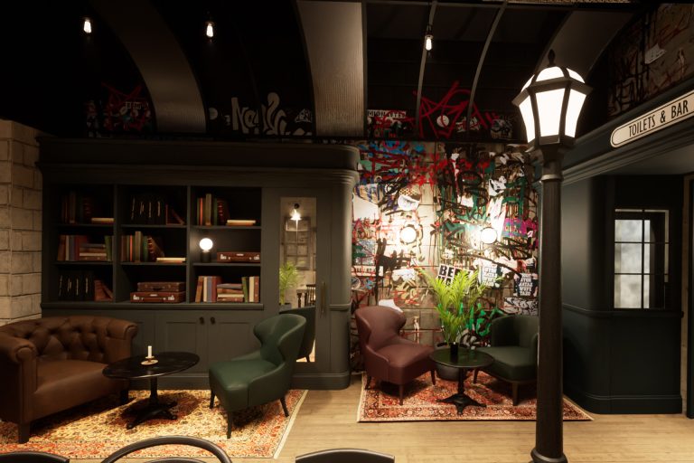 The Waiting Room Bar Design | Heritage Meets Modern Design